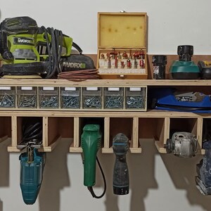 PDF Build Plans Cordless Drill Holder, DIY Plans Wall Mounted Drill ...