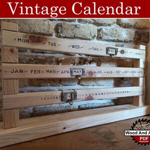 The Farmhouse Calendar, DIY Farmhouse Calendar Digital Plans, Farmhouse ...
