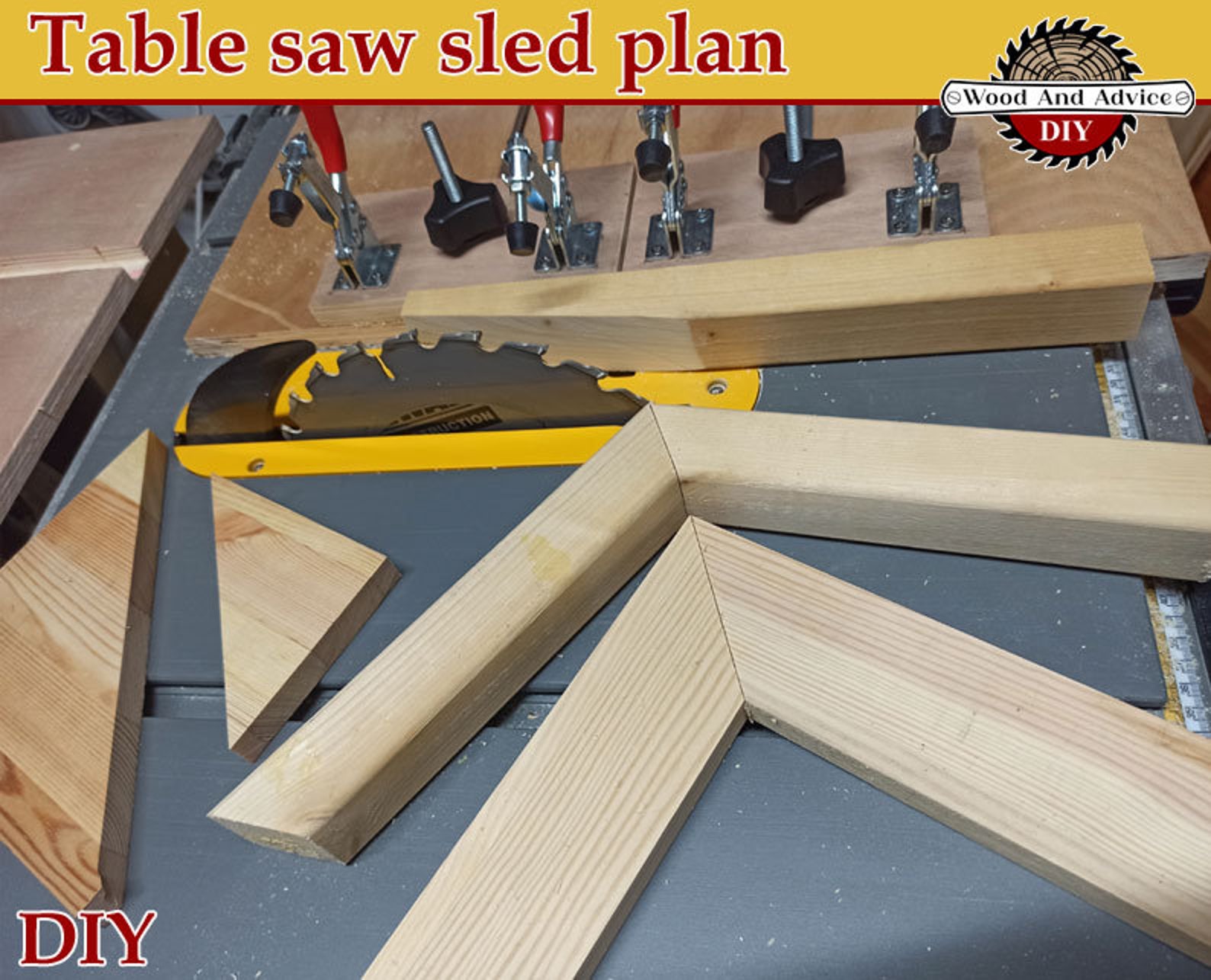 Multi Use Table Saw Sled Plans, Table Saw Sled Plans, Sled Plans, Diy ...