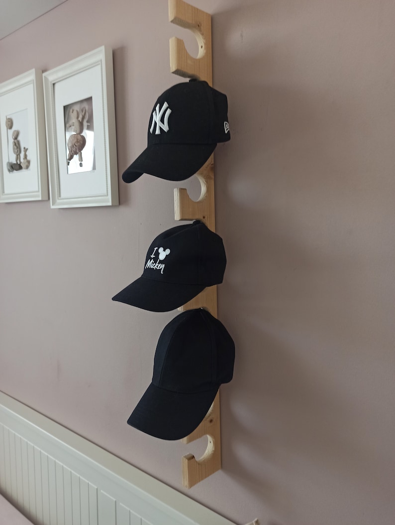 Hat Rack Plan, Hat Rack, Custom Hat Rack, Custom Hat Rack, Baseball Hat ...