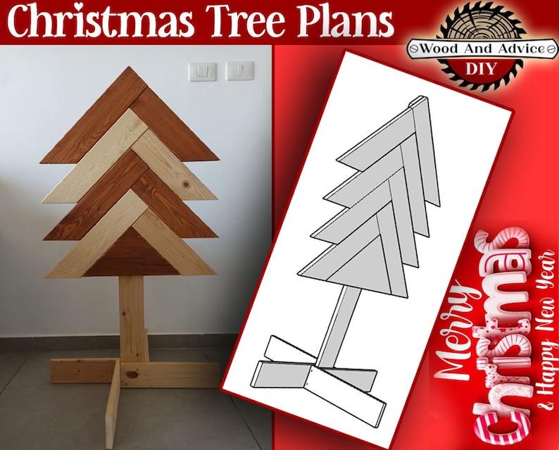 One Picket Decorative Christmas Tree Plans, One Picket Christmas Build ...
