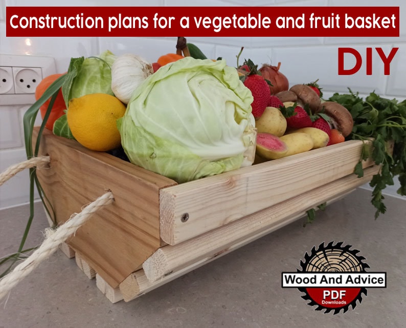 Fruit and Vegetable Basket Construction Plans / Construction Plans ...