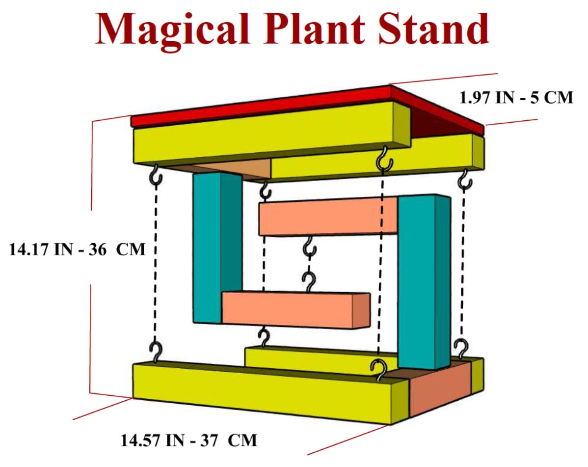 Magical Plant Stand DIY , Make A Floating Table || Decorative Idea ...