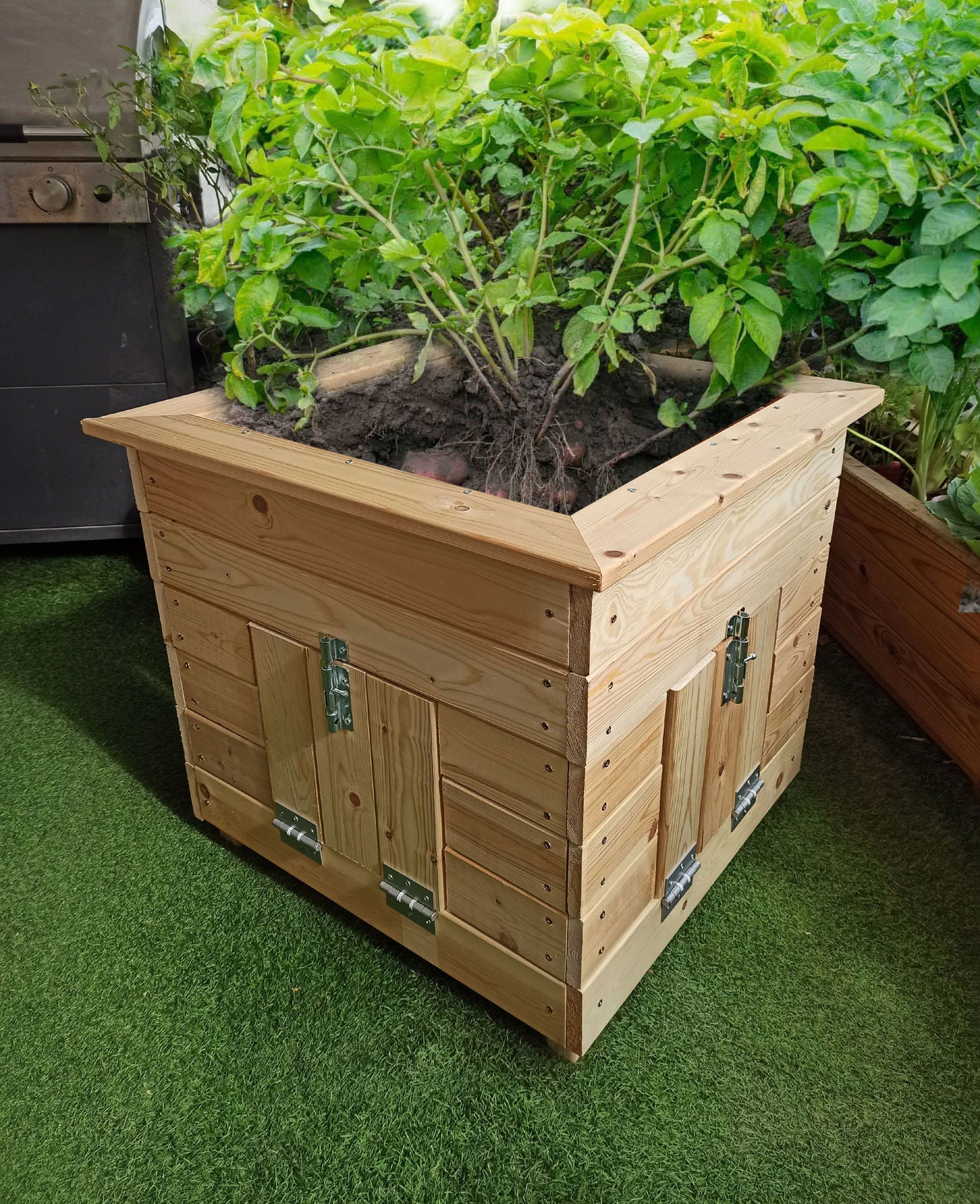 Organic Potato Planter Plan/potato Planter Plan 4 Doors - Etsy