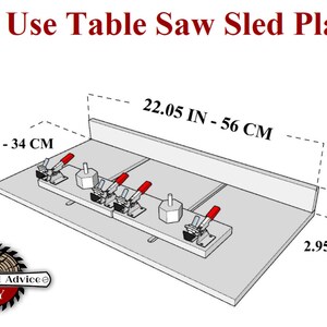 Multi Use Table Saw Sled Plans, Table Saw Sled Plans, Sled Plans, Diy ...