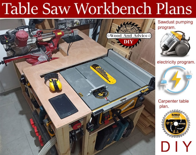 Build Plan for Workbench With Built-in Planer metric - Etsy Canada