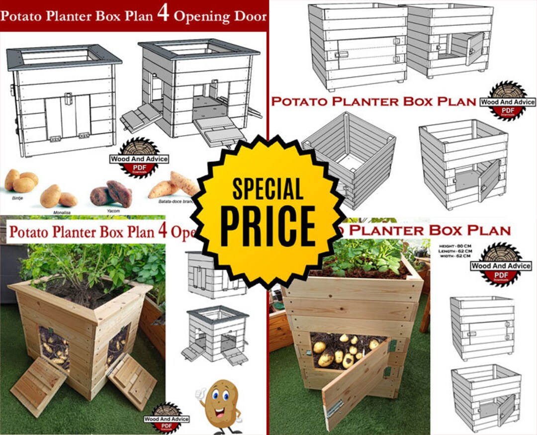 2 Organics Potato Planter Plan/potato Planter Box Plan/homestead ...