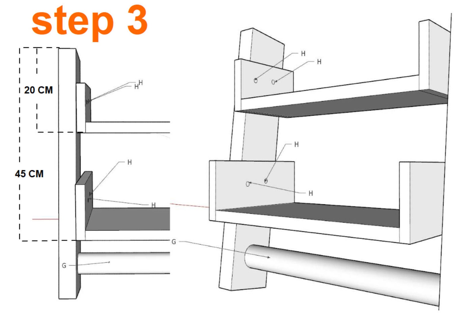 Wooden Shelves .PDF Shelf Construction Plan - Etsy