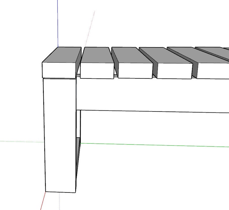Pool Bench Plan/wood Bench Plan/landscape Bench Plan/garden Bench Plan ...