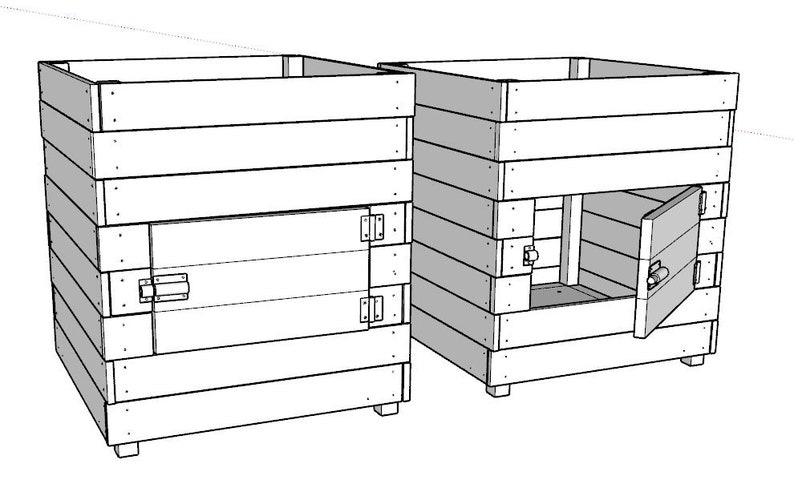 Organic Potato Planter Plan/potato Planter Box Plan/homestead Planter ...