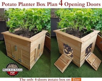 Organic Potato Planter Plan/potato Planter Box Plan/homestead Planter ...