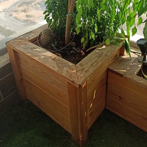 Step-by-step Flower Pot Plans | Dimensions 54in, 54in and 50in ...