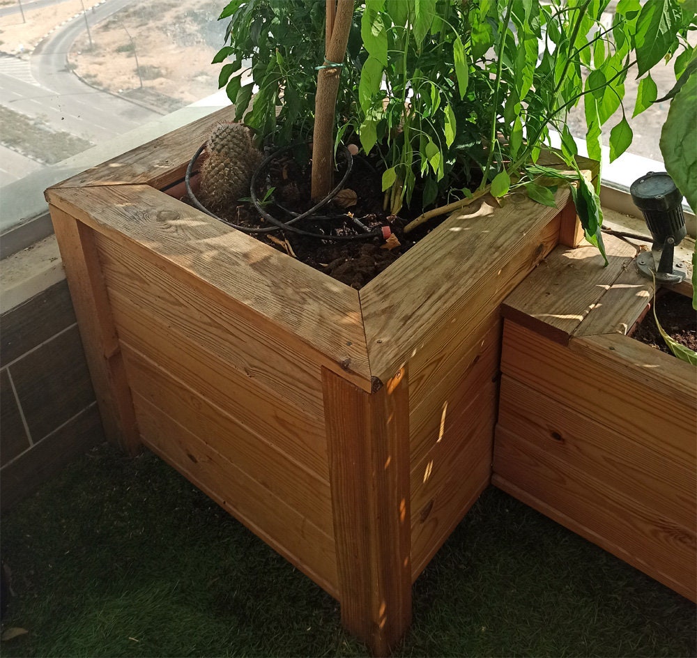 Step-by-step Flower Pot Plans Dimensions 54in 54in and 50in - Etsy