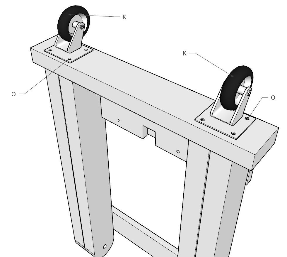 Foldable Workshop Table on Wheels DIY Plans & Instructions - Etsy