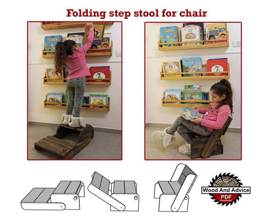 Child Step Stool Bench, Wooden Step Stool, Kid's Step Stool, Child Step ...
