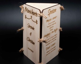 Three Sided Menu - Etsy