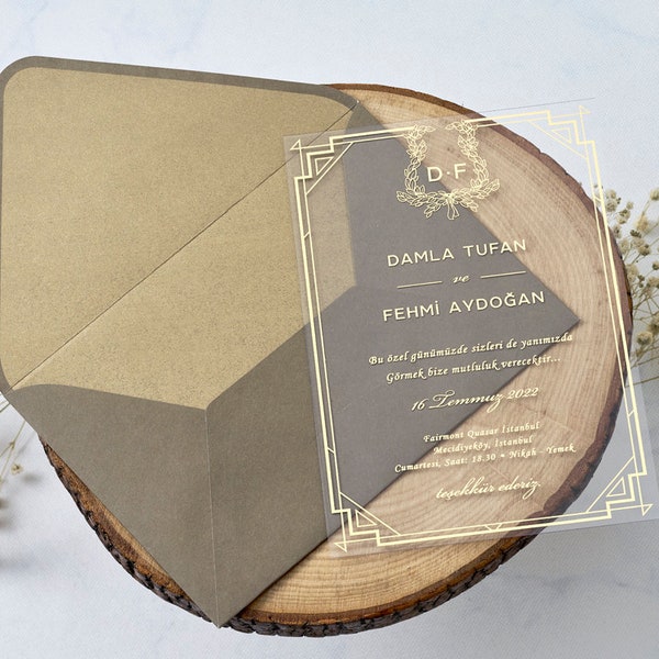 Clear Invitations - Etsy