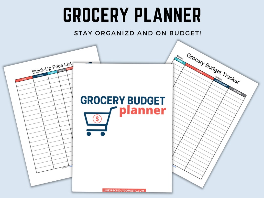 Grocery Planner | Grocery Budget Printable | Grocery Shopping List ...