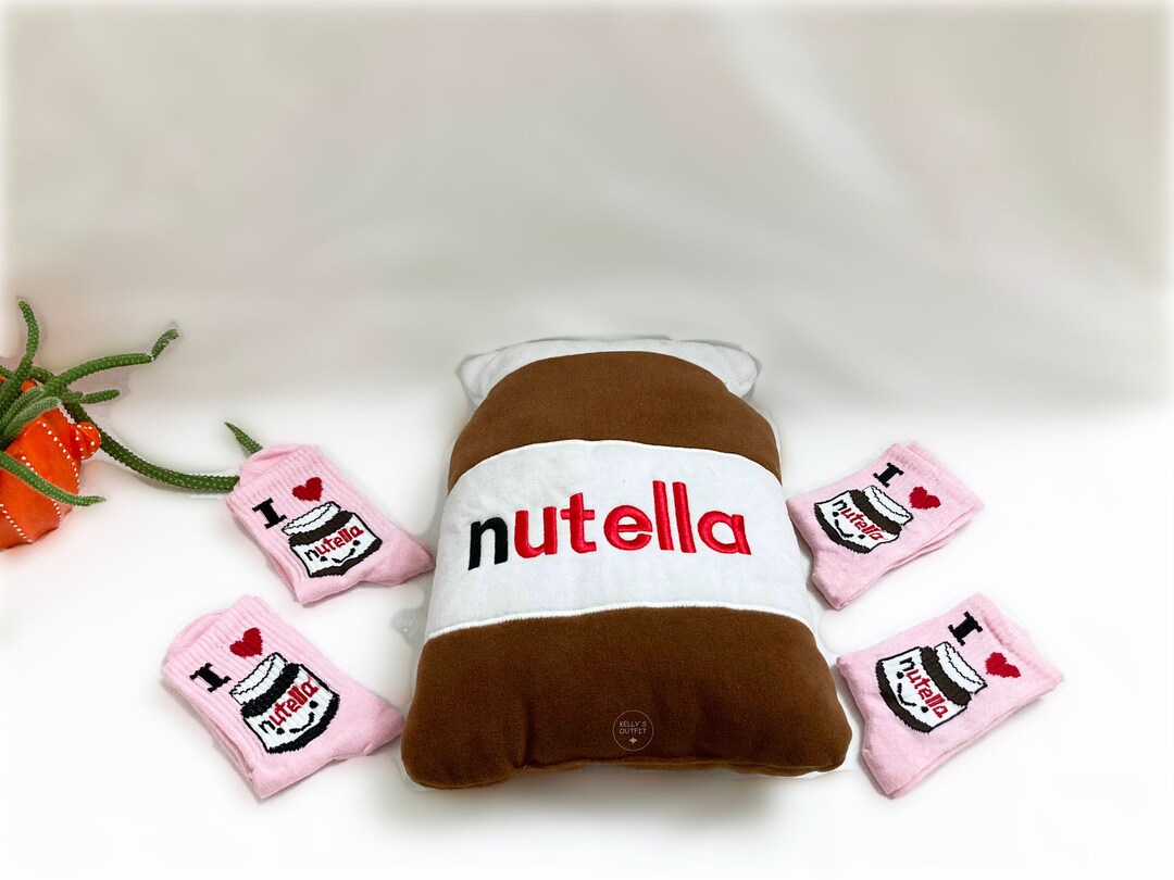 Nutella Plush Funny Gift Set Stuffed Nutella Cushion & I - Etsy