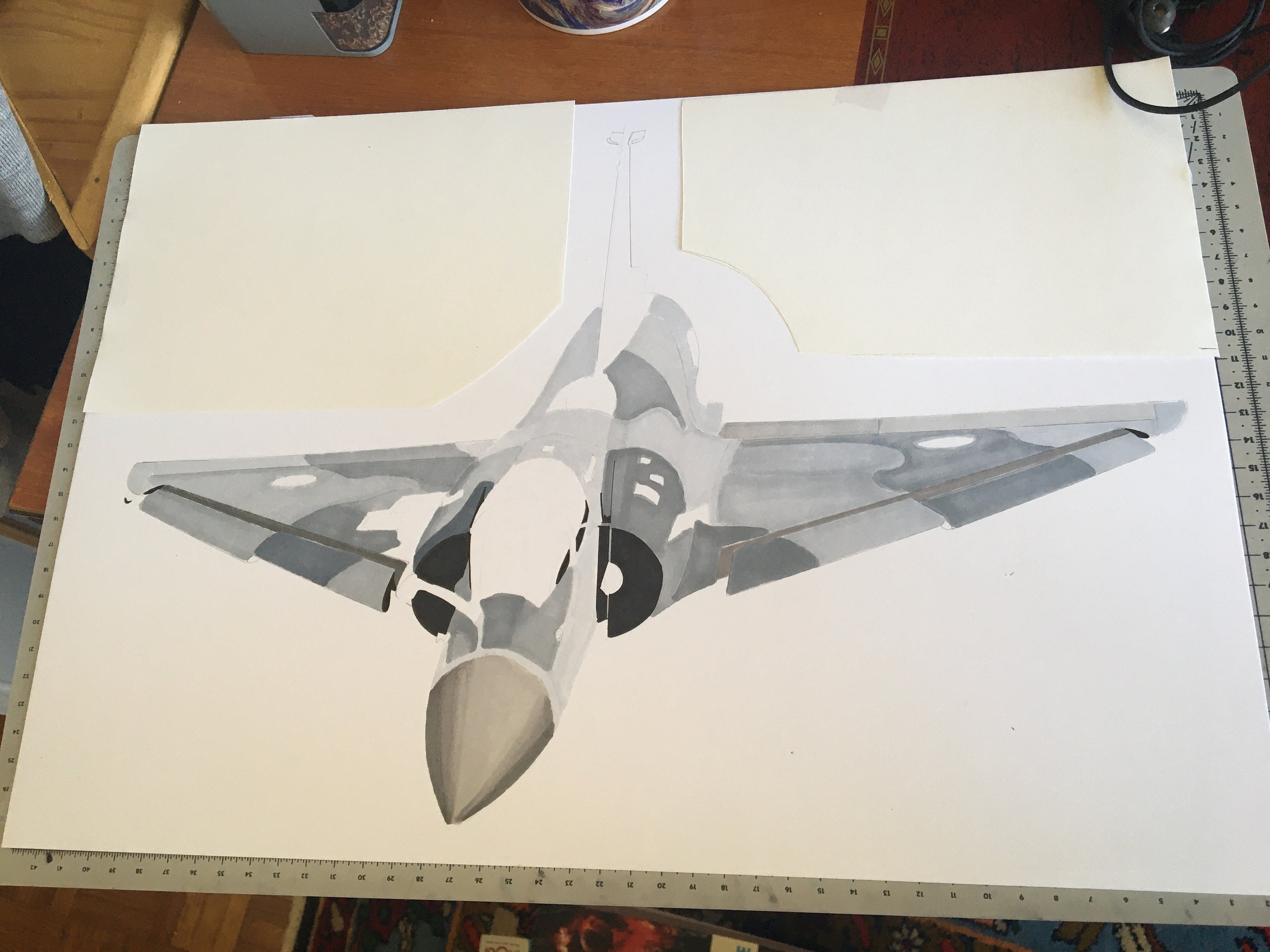 Dassault Mirage 2000 - Handmade Aviation Illustration - Airplane Poster ...