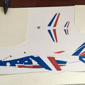 Alphajet Handmade Aviation Illustration Airplane Poster Wall Art Print ...