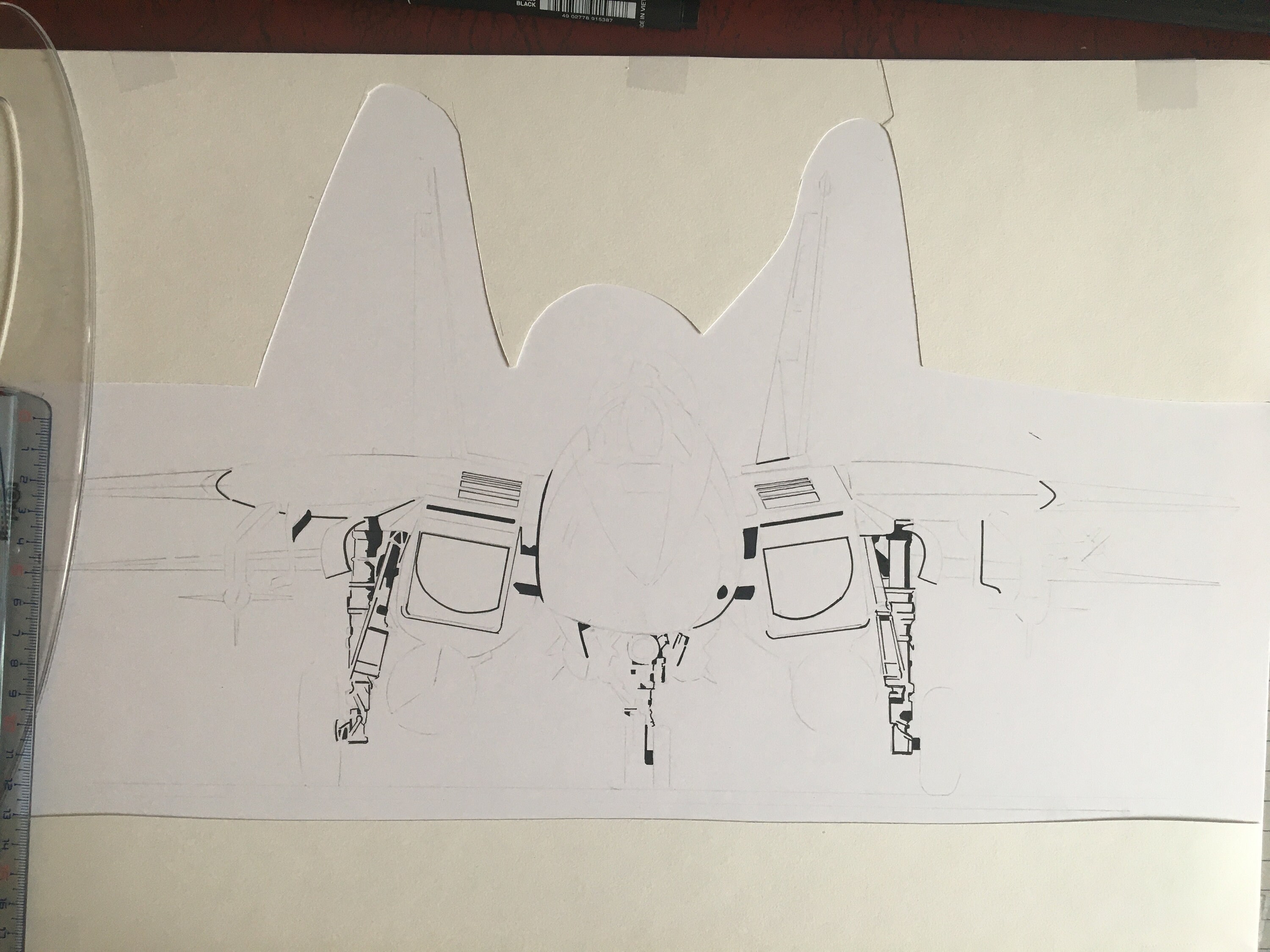 F14 Tomcat Handmade Aviation Illustration Airplane Poster Wall Art ...