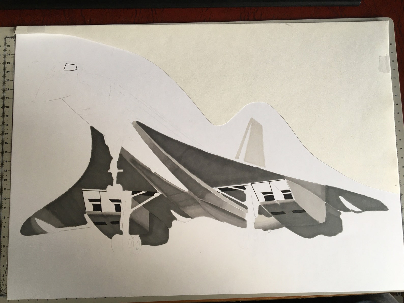 Concorde - Handmade Aviation Illustration - Airplane Poster Wall Art ...