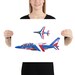 Alphajet Handmade Aviation Illustration Airplane Poster Wall Art Print ...