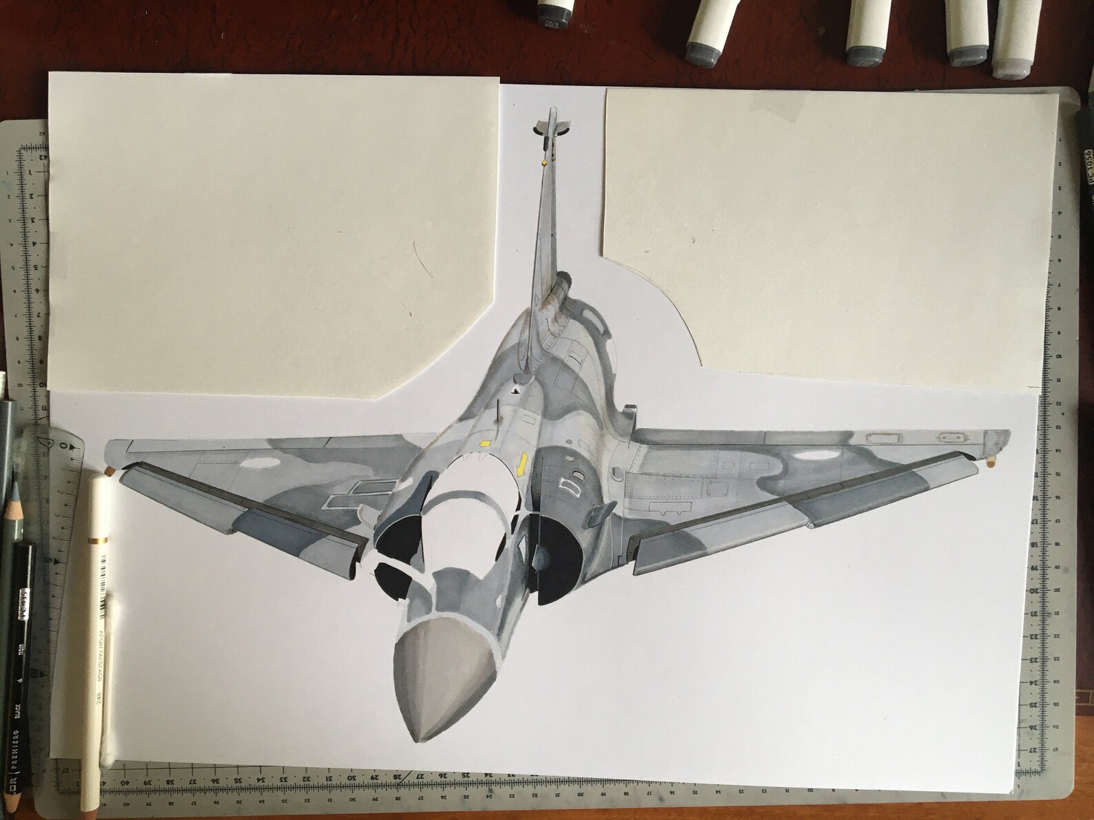 Dassault Mirage 2000 - Handmade Aviation Illustration - Airplane Poster ...