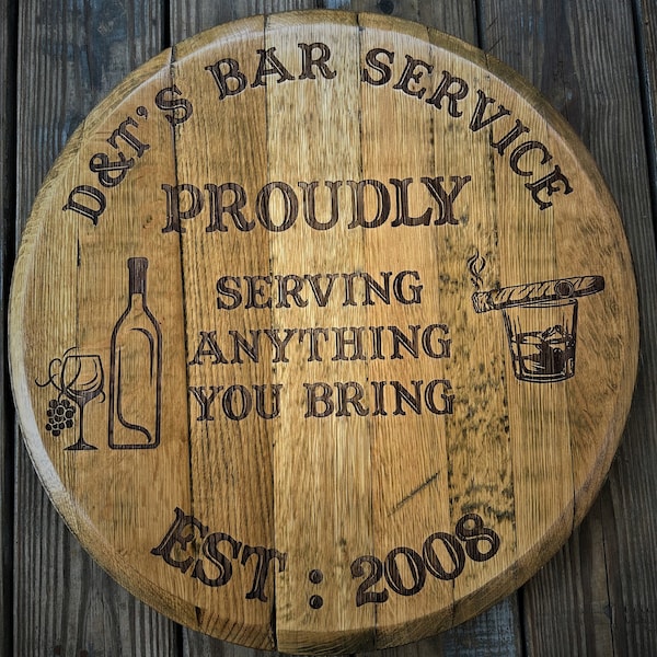 Custom Barrel Sign - Etsy