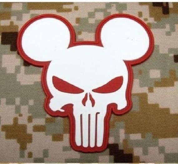 PVC Skull Mouse Patches 2.75 Hook Back Sewing & Needlecraft Sewing ...