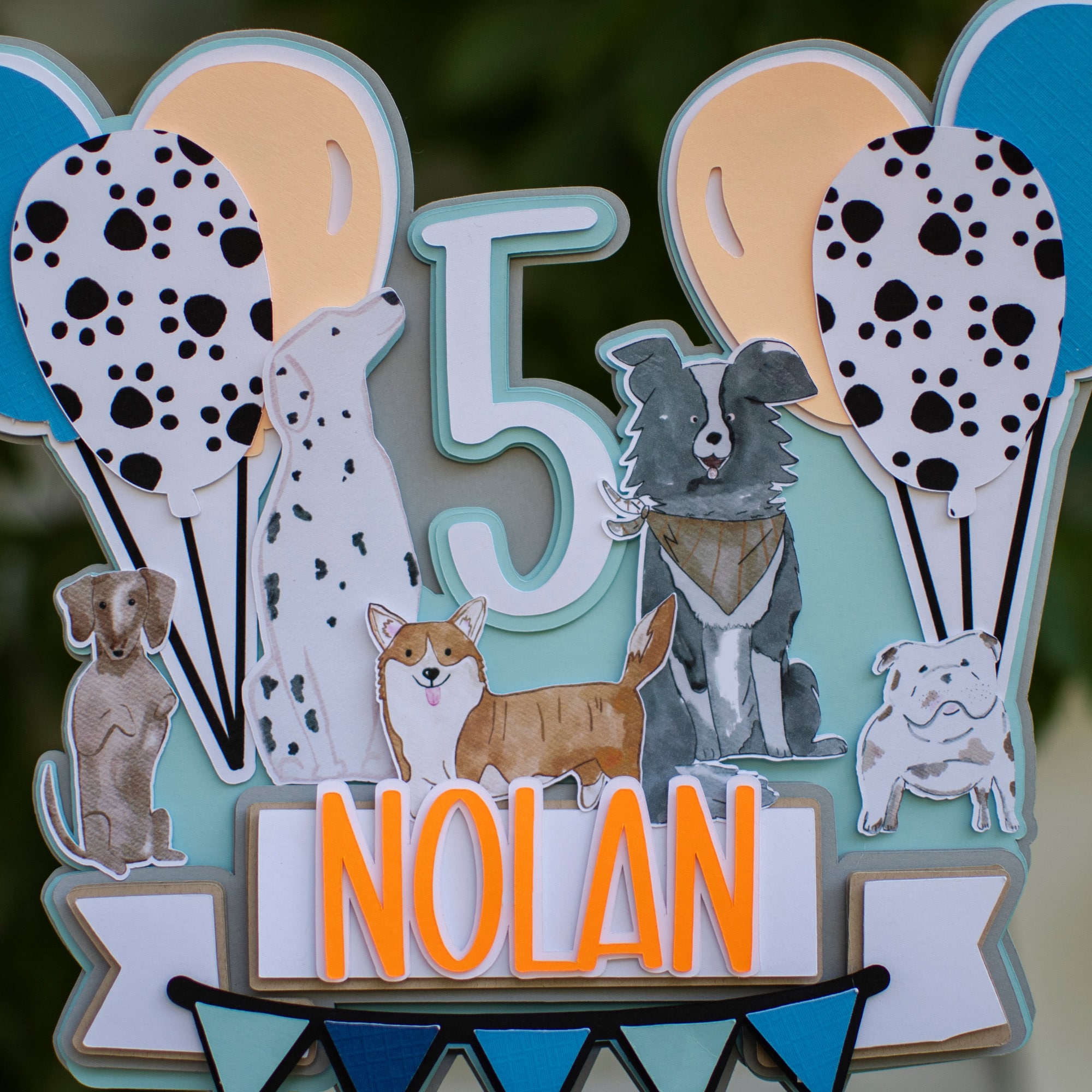 Dog Cake Topper Puppy Cake Topper Dog Themed Party - Etsy