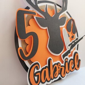 Hunting Themed Cake Topper Kids Deer Hunting Cake Topper Deer Hunting ...