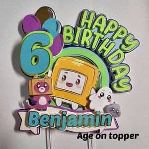Custom Lankybox Inspired Cake Topper, Lankybox Cake Topper, Lanky Box ...