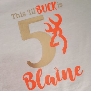 This Little Buck T-shirt, Camo Birthday Shirt, Deer Birthday Shirt ...