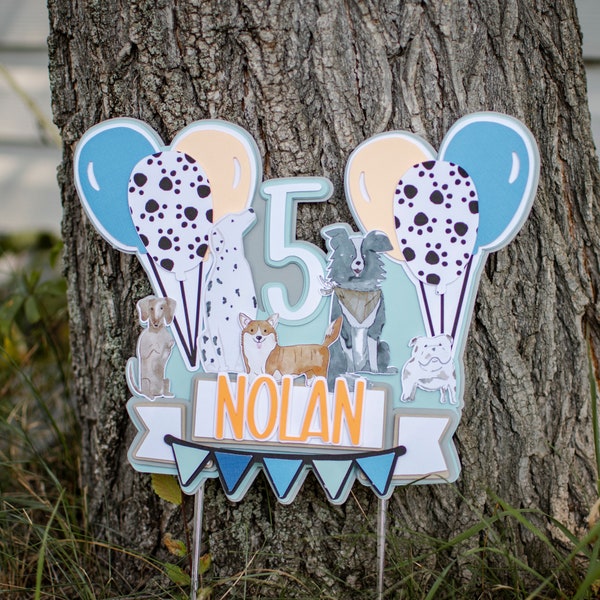 Dog Cake Topper - Etsy