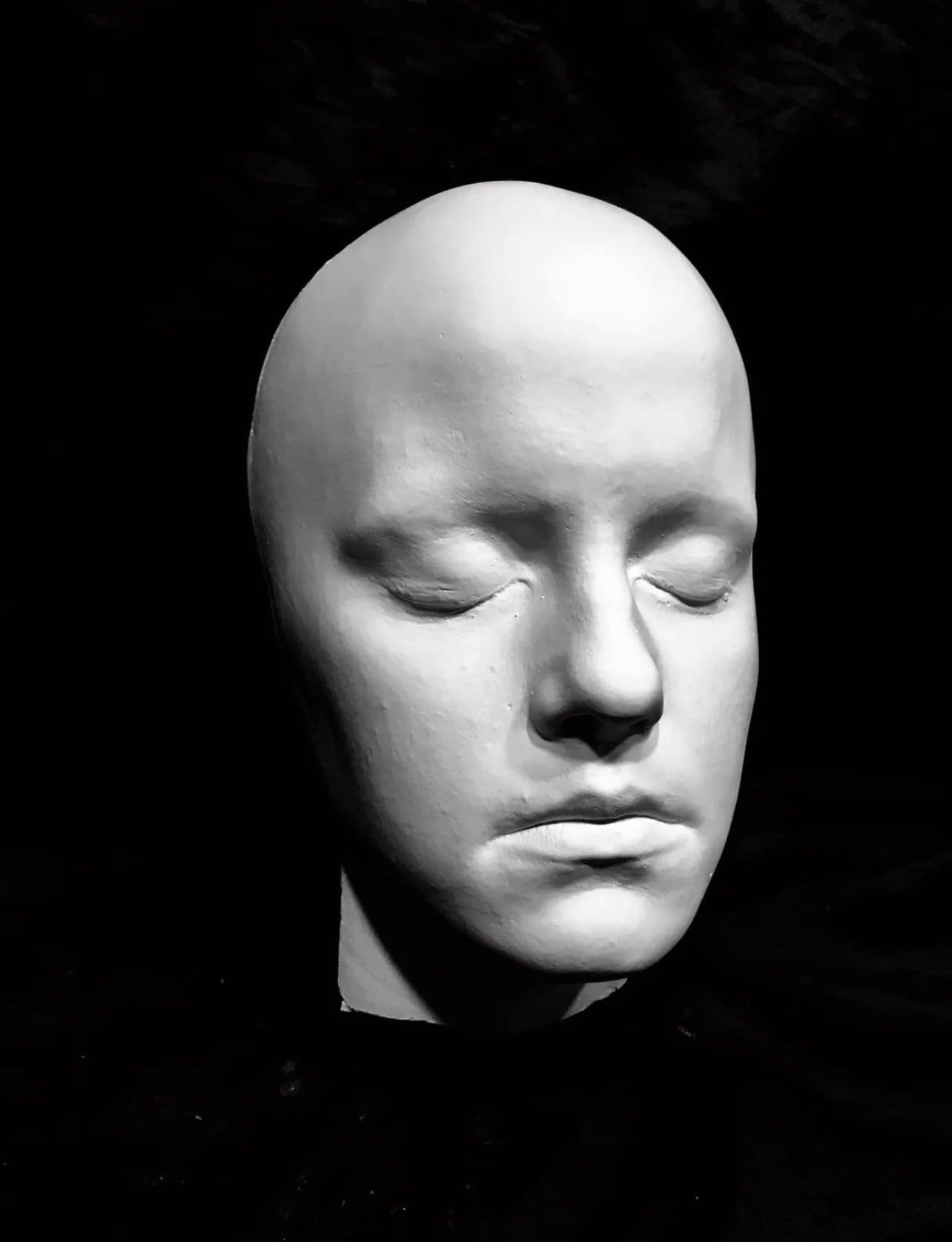 Emma Watson Life Cast Face Cast in White Hydrocal Reinforced Plaster ...