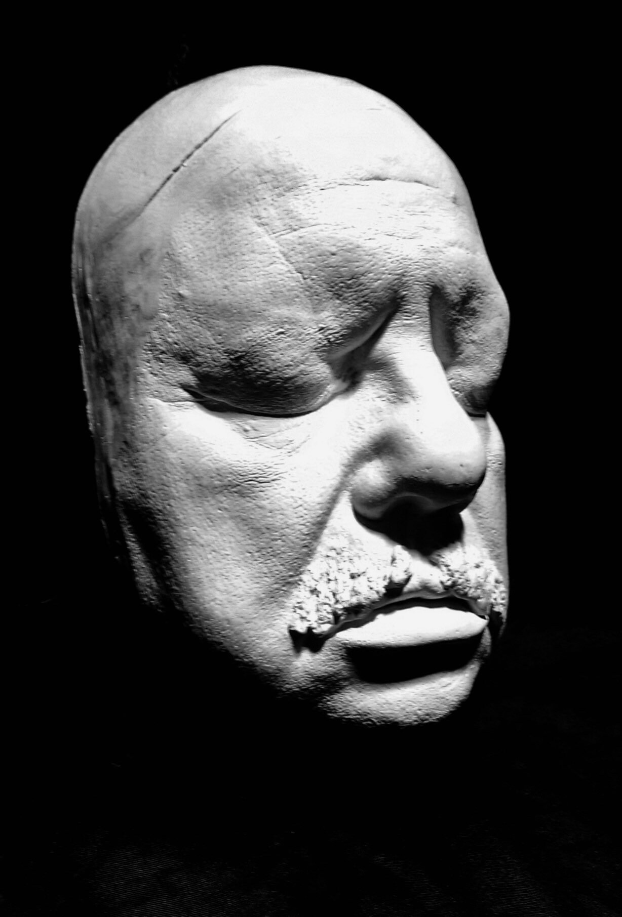Cheech Marin Life Cast Face Cast in White Hydrocal Plaster .cheech ...