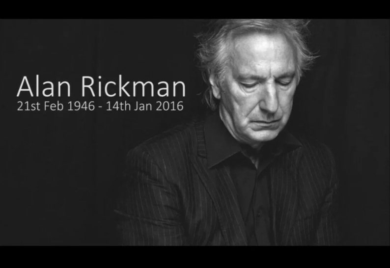 Alan Rickman Life Cast Face Cast Severus Snap Harry Potter Film Franchise Hans Gruber Die
