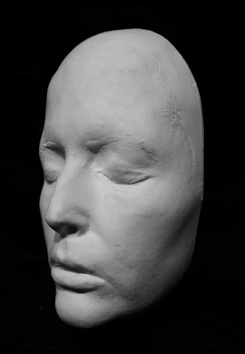 Gillian Anderson Life Cast, Face Cast, Life Size in White Hydrocal ...