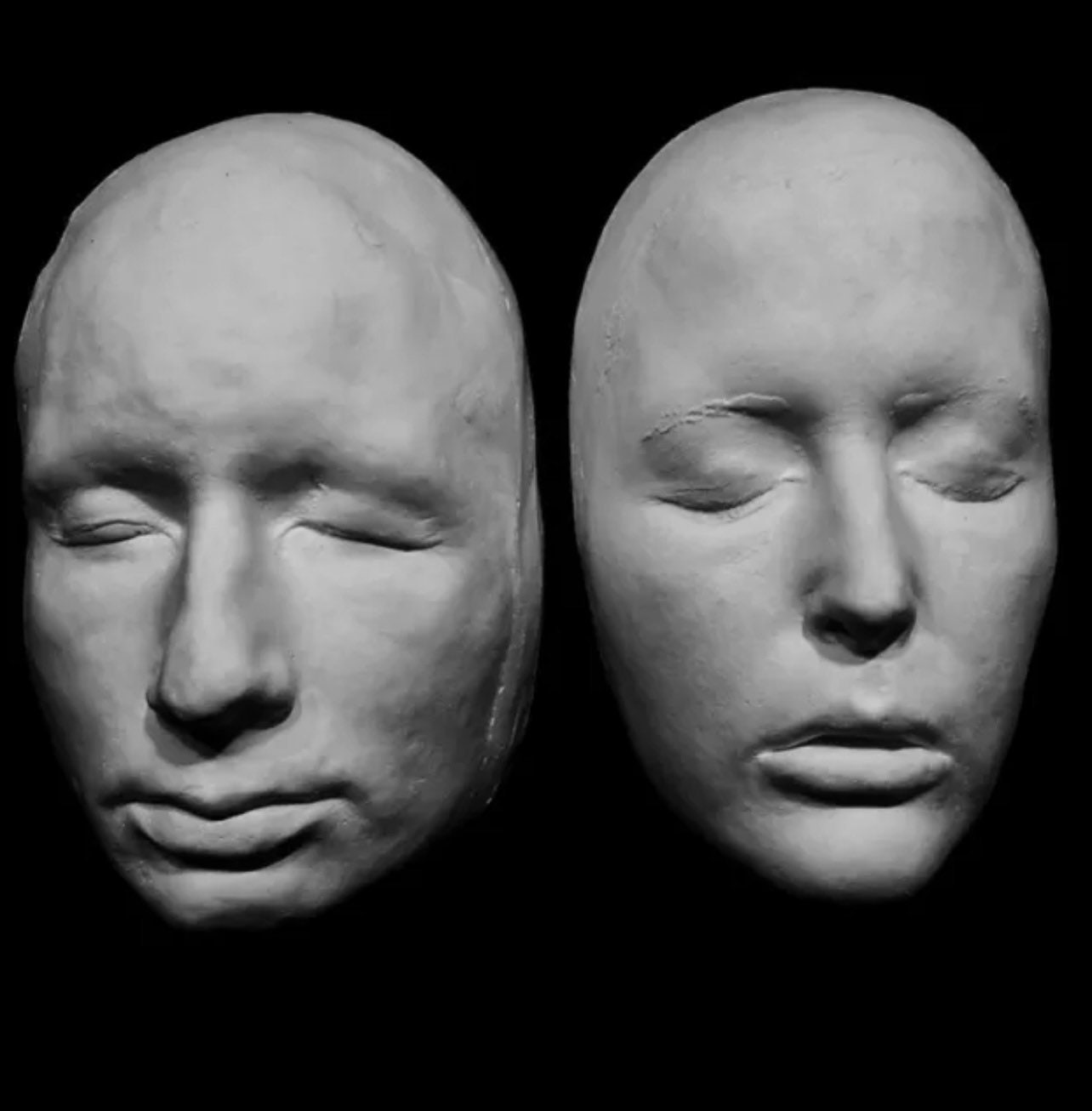 Gillian Anderson Life Cast, Face Cast, Life Size in White Hydrocal ...