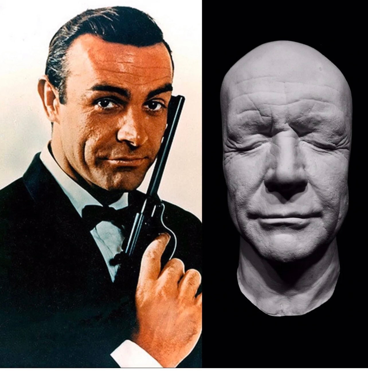 Sean Connery Face Cast, Life Mask 1:1 James Bond 007, Indiana Jones ...