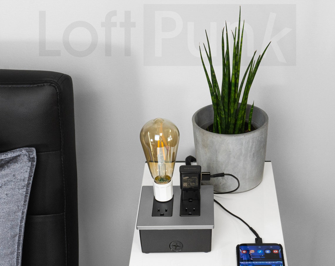 Modern Power Charging Hub Industrial Electrical Extension - Etsy Canada