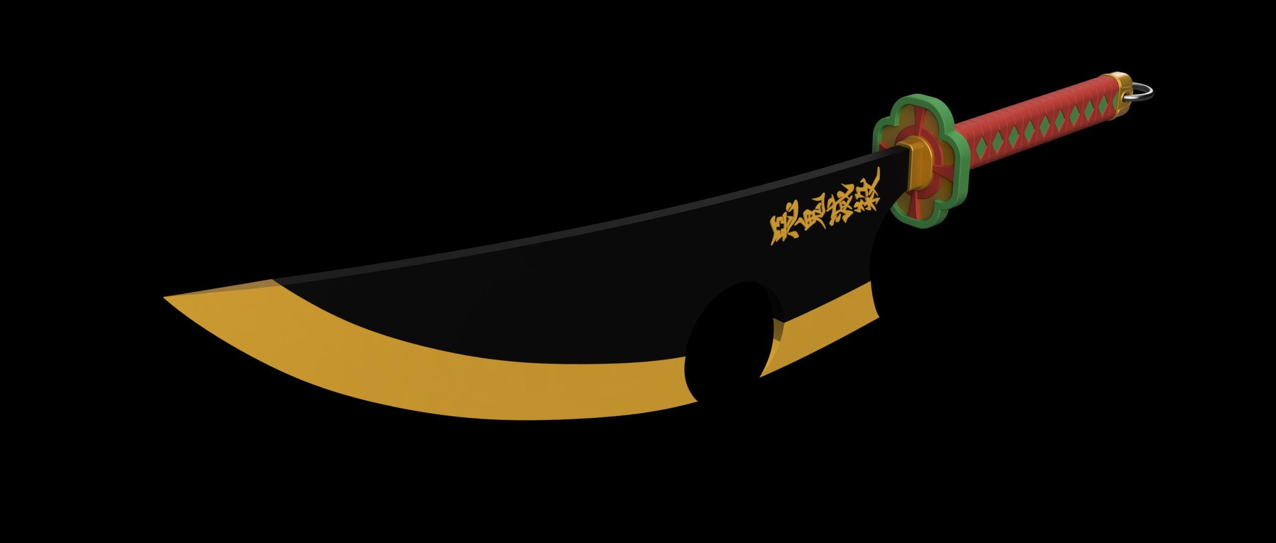 Tengen Uzui Nichirin 3d-model | Demon Slayer | Kimetsu No Yaiba ...