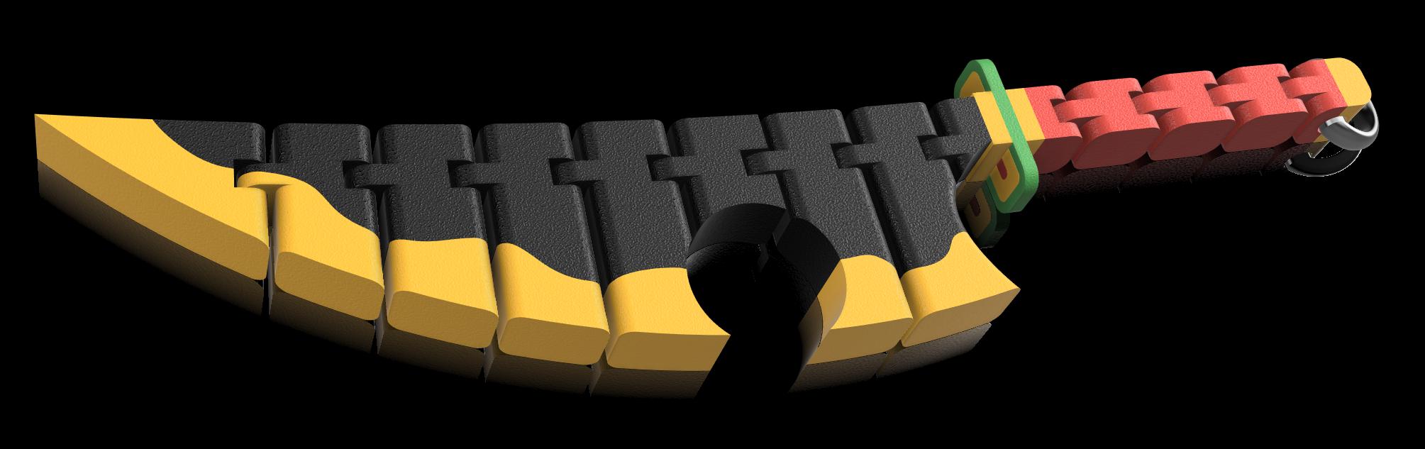 Tengen Uzui | Digital .STL File | 3d-print | Flexi Sword | Articulated ...