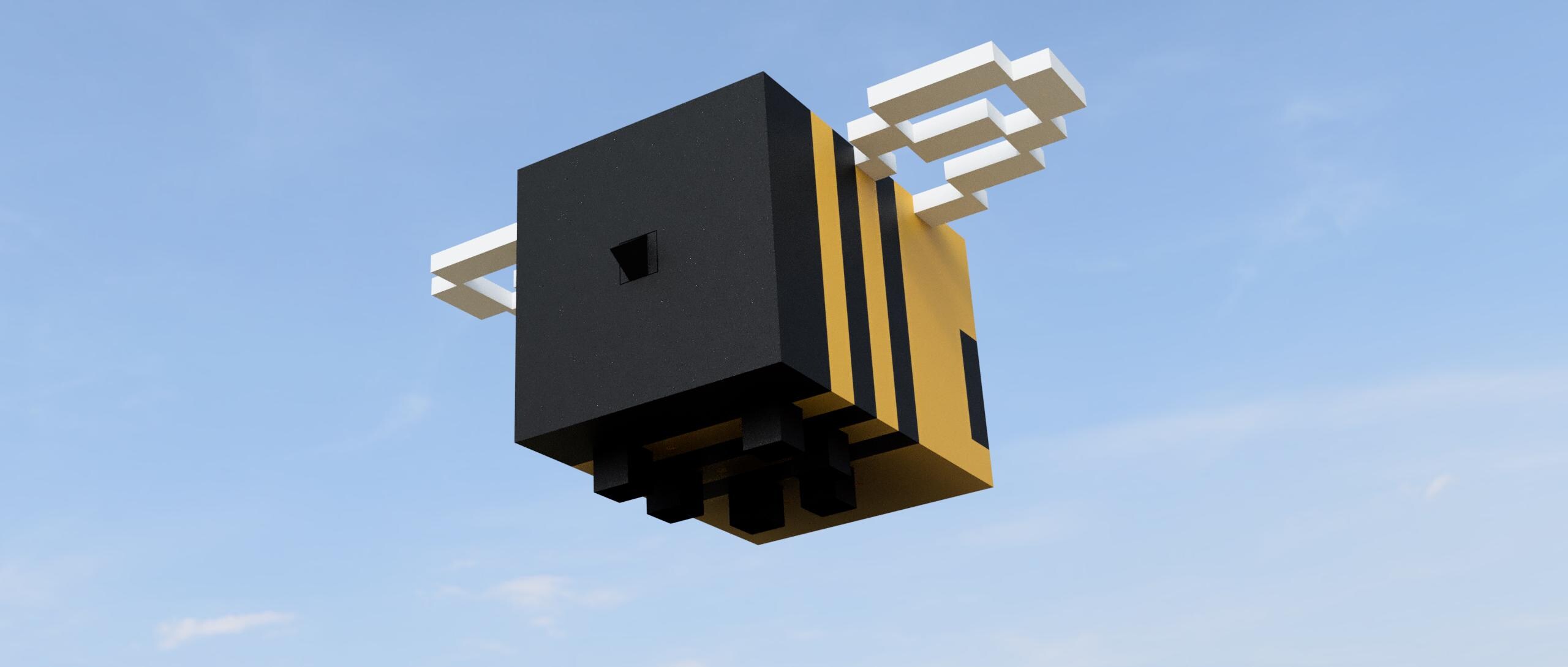 Minecraft Style Bee Planter | Digital .STL File | 3D Printed Figure ...