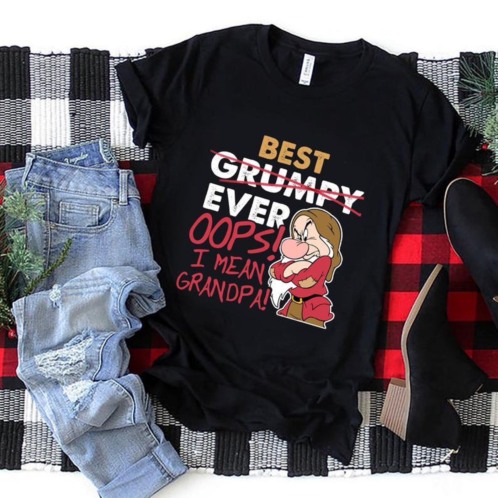 Best Grumpy Grandpa Ever Oops I Mean Grandpa Shirt Disney | Etsy