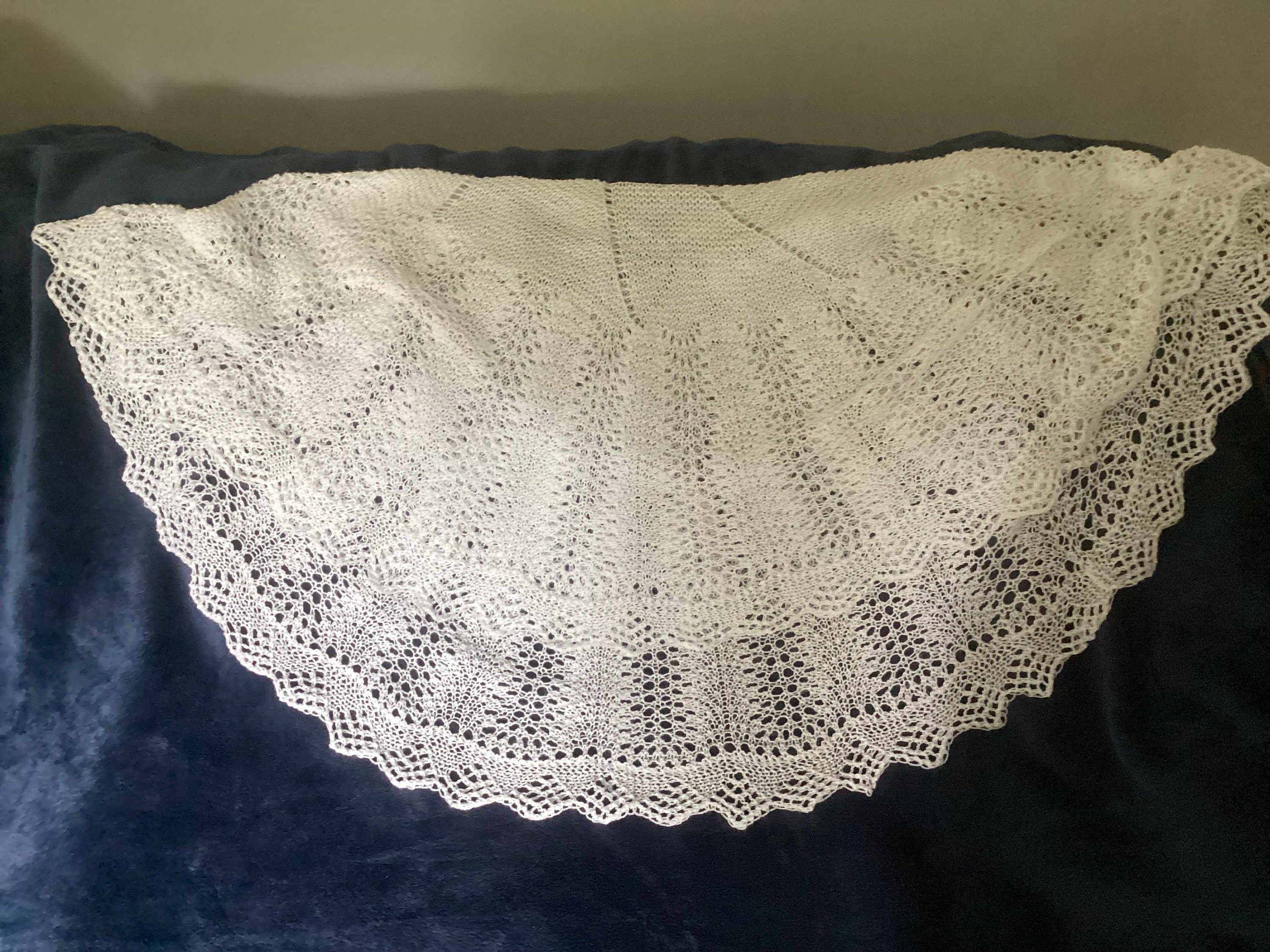 Beautiful Round Hand Knitted Baby Shawl - Etsy UK
