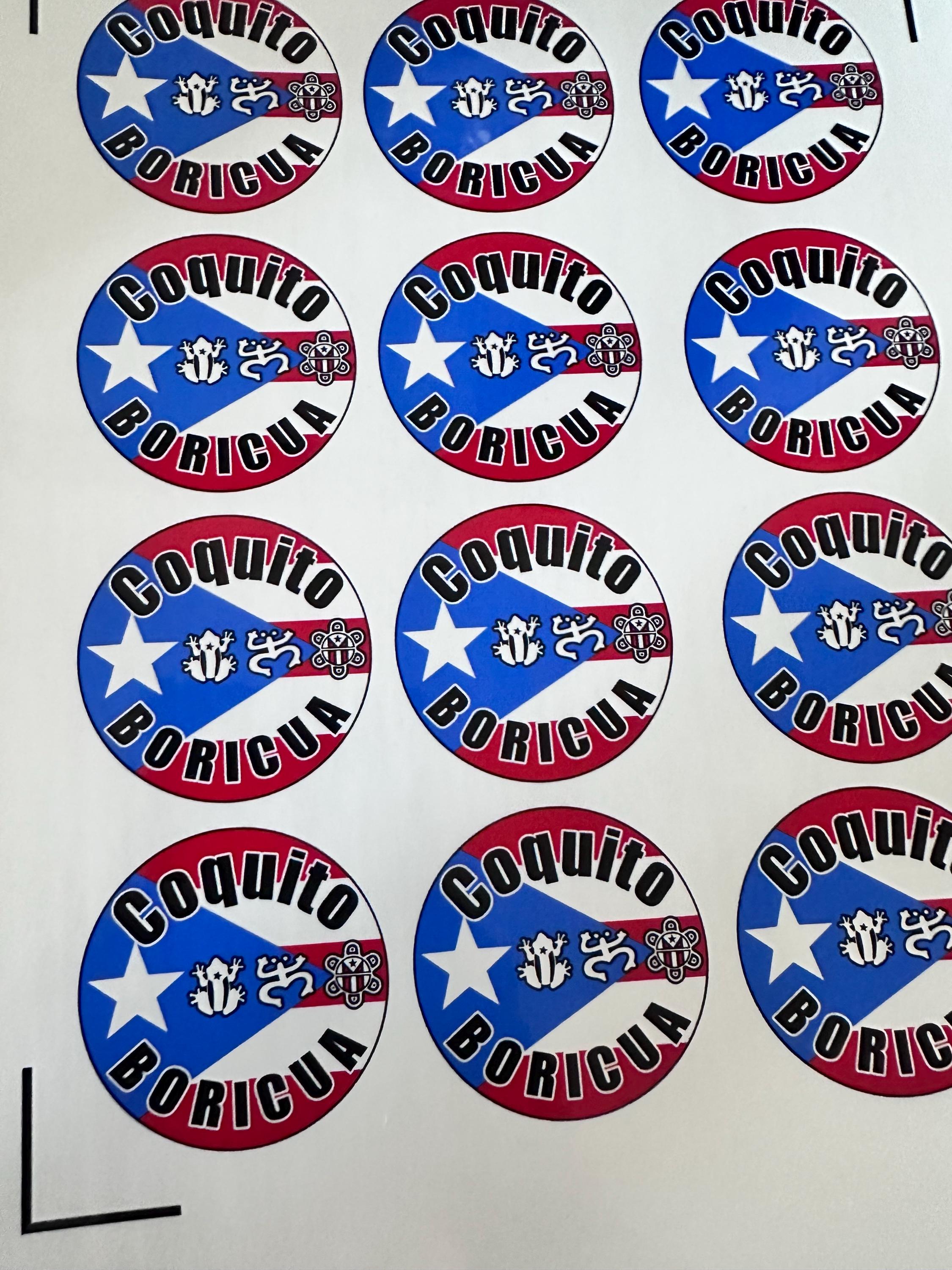 2x2 24 Pack Coquito Boricua Label Stickers - Etsy