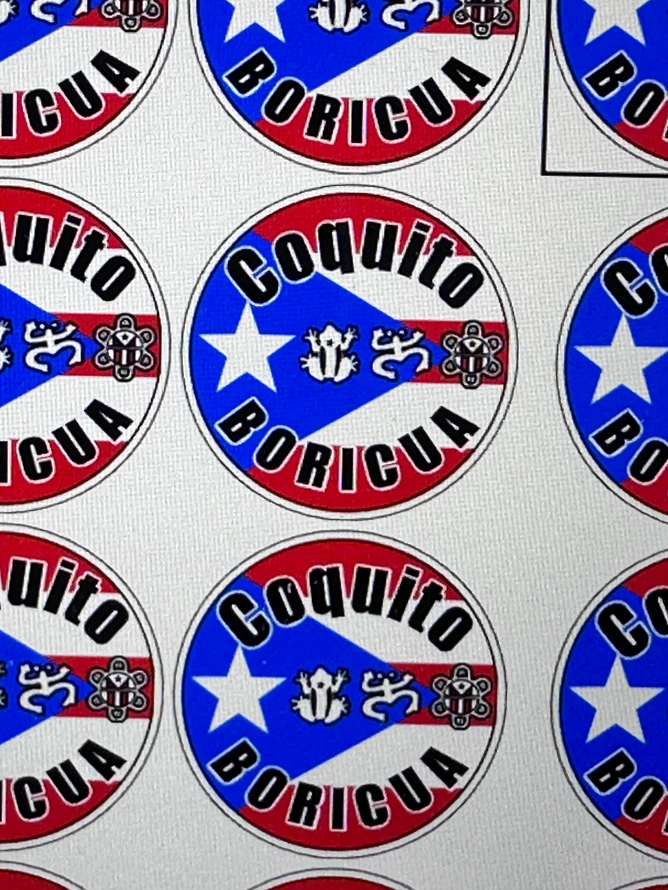 2x2 24 Pack Coquito Boricua Label Stickers - Etsy